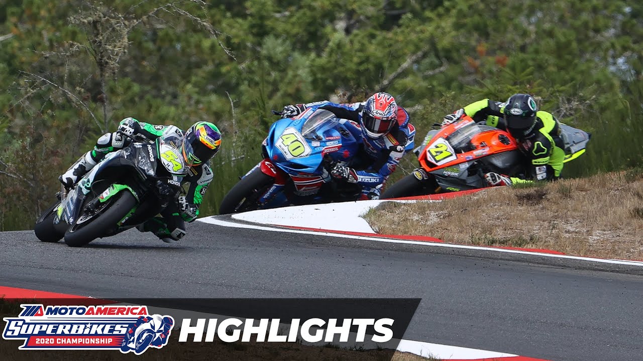MotoAmerica Supersport Race 1 Highlights at The Ridge 2020 - YouTube