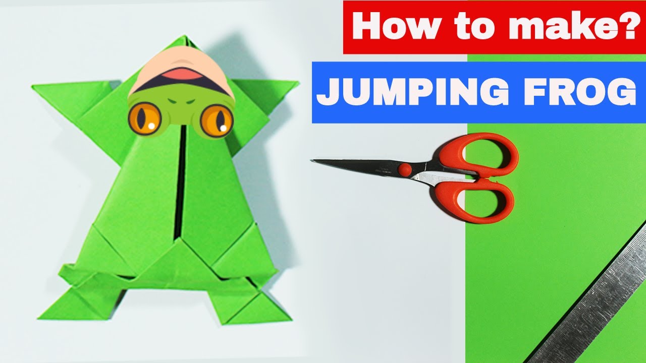 Jumping Frog Origami Can You Make with A4 Paper 🐸 Step By Step - YouTube