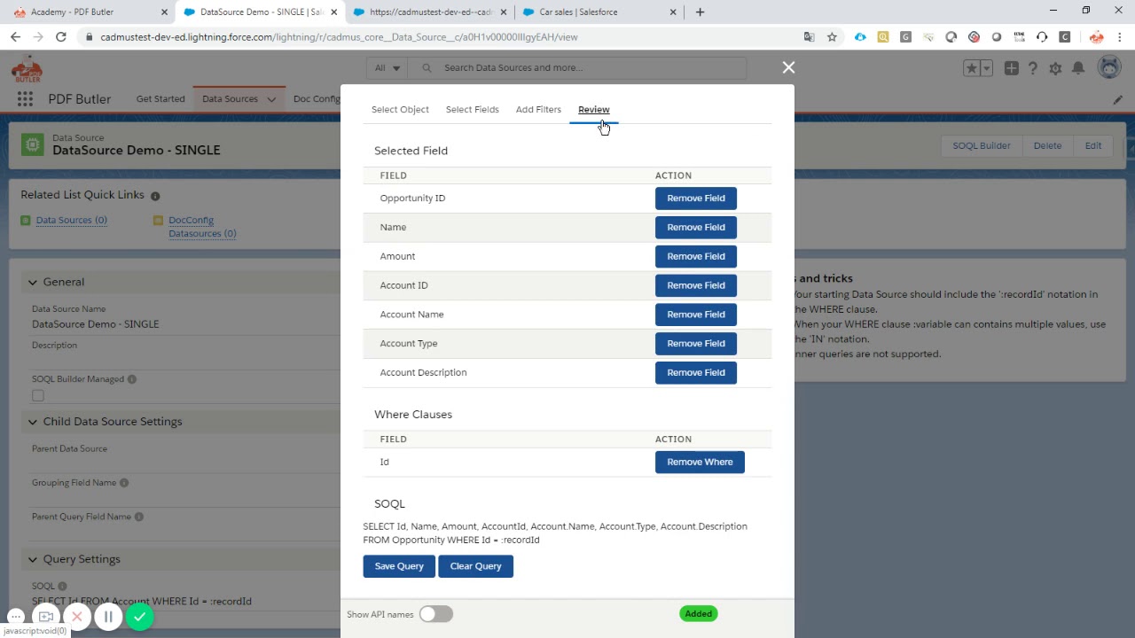 Datasource Demo Single Youtube