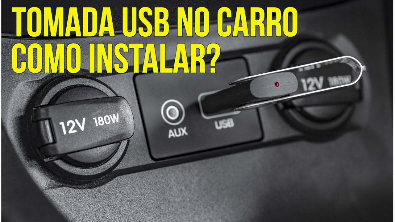 VEJA COMO INSTALAR PORTAS USB NO SEU CARRO - YouTube