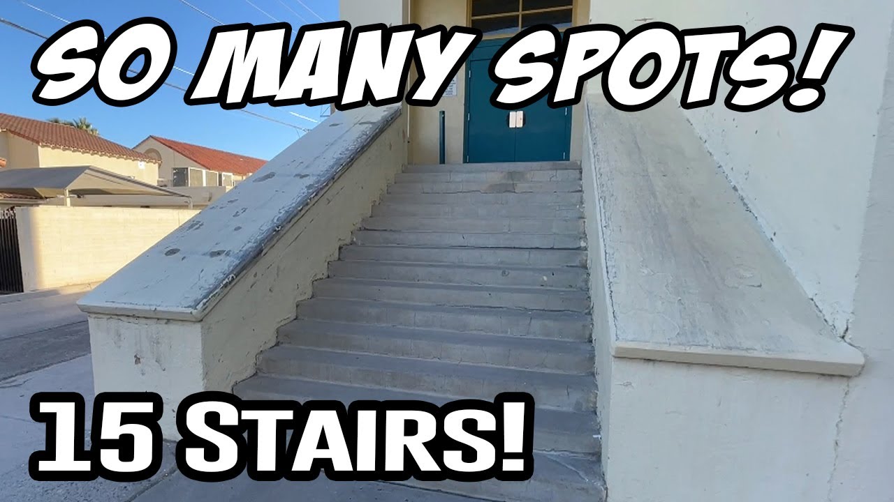 Skate Spot: Huge Hubba, Ledges, Rails, EVERYTHING! Las Vegas Perfect ...