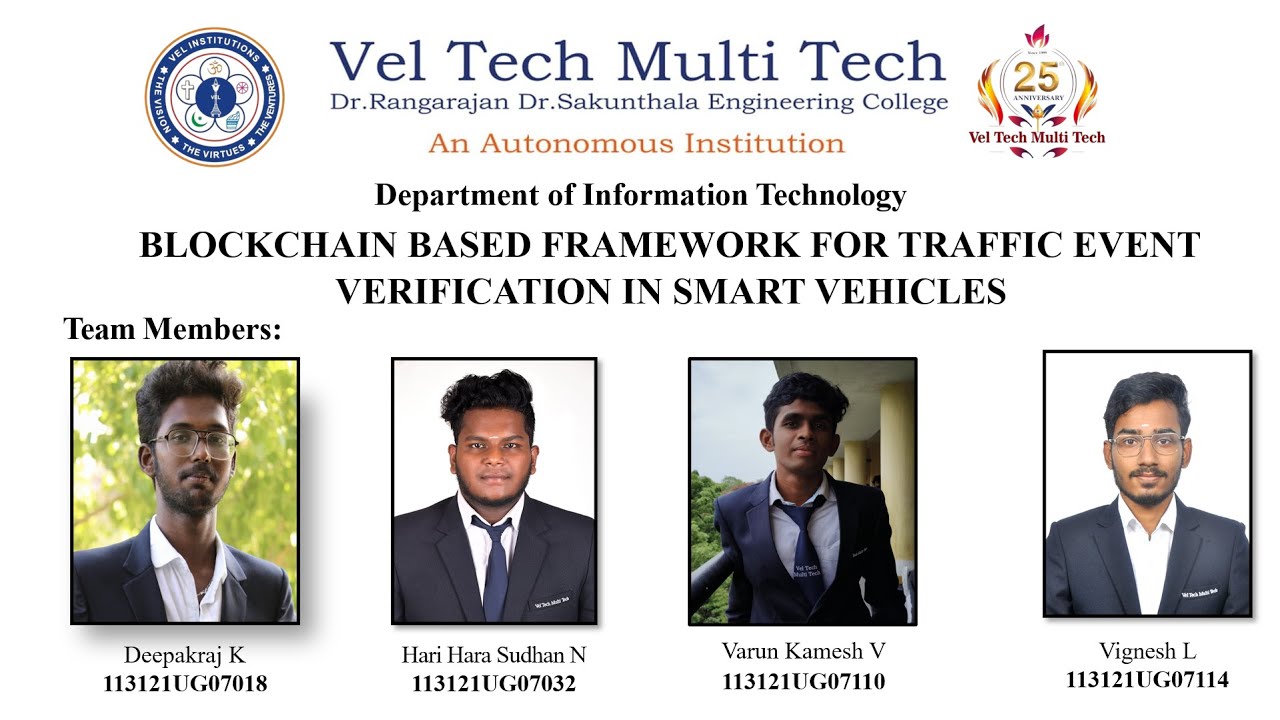 Blockchain Based Framework For Traffic Event Verification In Smart