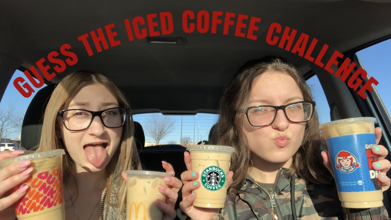 GUESS THE ICED COFFEE CHALLENGE - YouTube