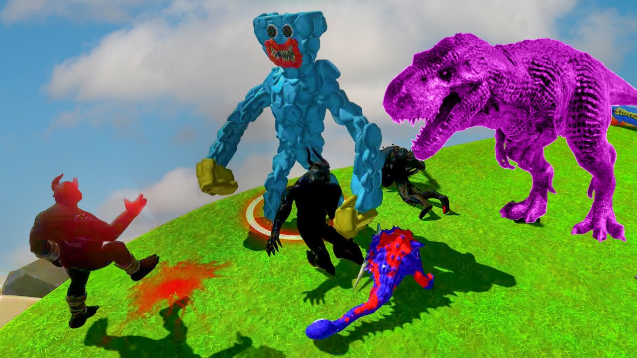 HUGGY WUGGY & T-REX - YouTube