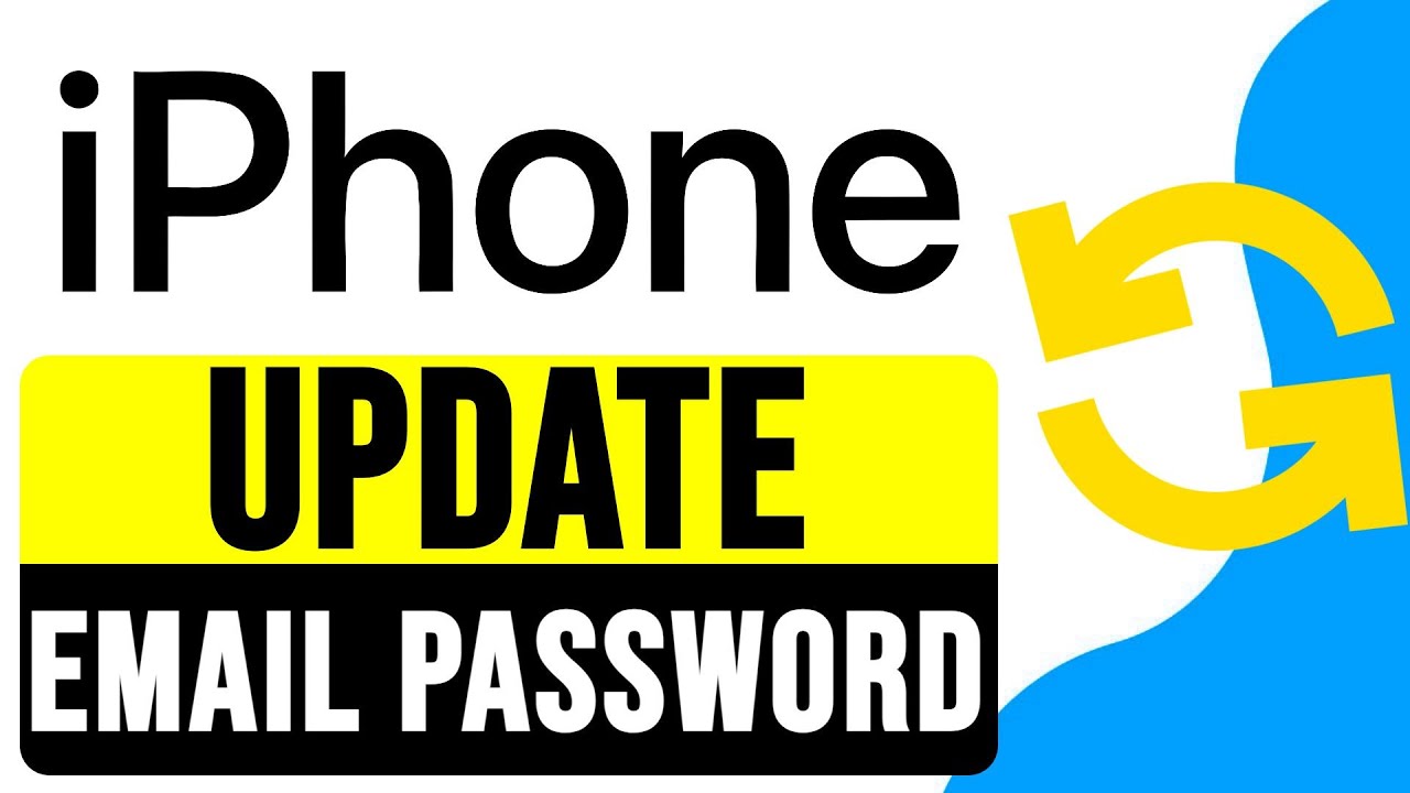 How to UPDATE EMAIL PASSWORD on iPhone 2024 | Change Gmail Password on ...