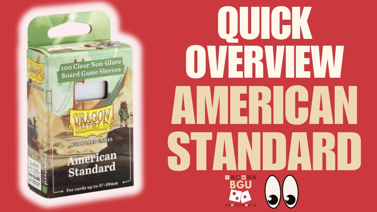 Dragon Shield American Standard | Board Game Sleeve | Overview - YouTube