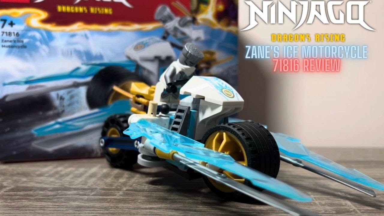 Lego Ninjago Dragons Rising | Zane's Ice Motorcycle | 71816 Review ...