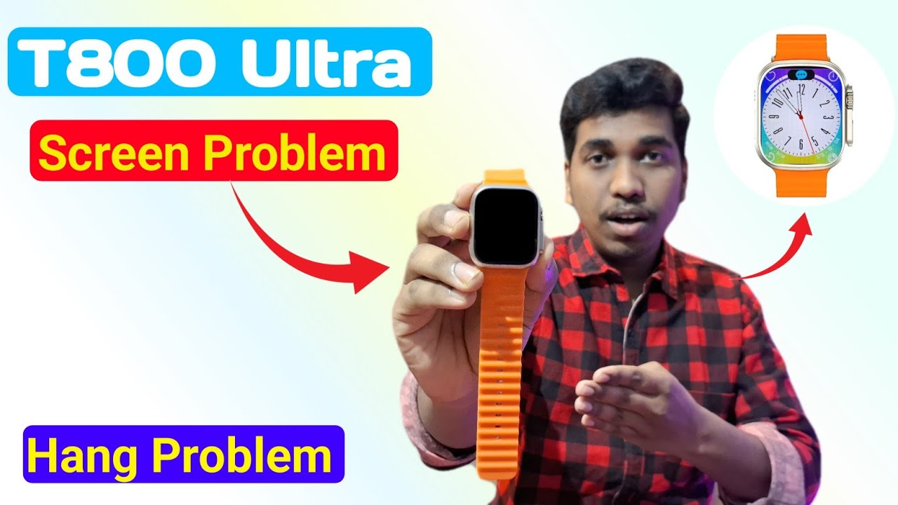 T800 Ultra Smartwatch Black Screen Problem | T800 Ultra Display Line ...