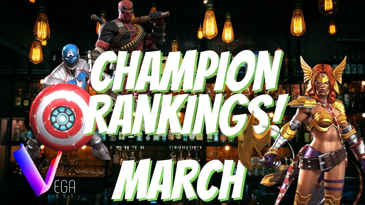 March Champion Rankings - Angela, Civil Warrior, Masacre! Marvel ...