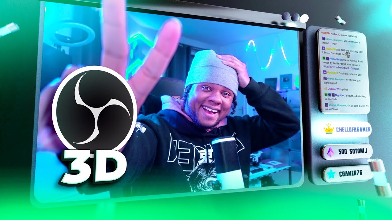 How to use OBS Studio with 3D Overlays (Free Download) - YouTube