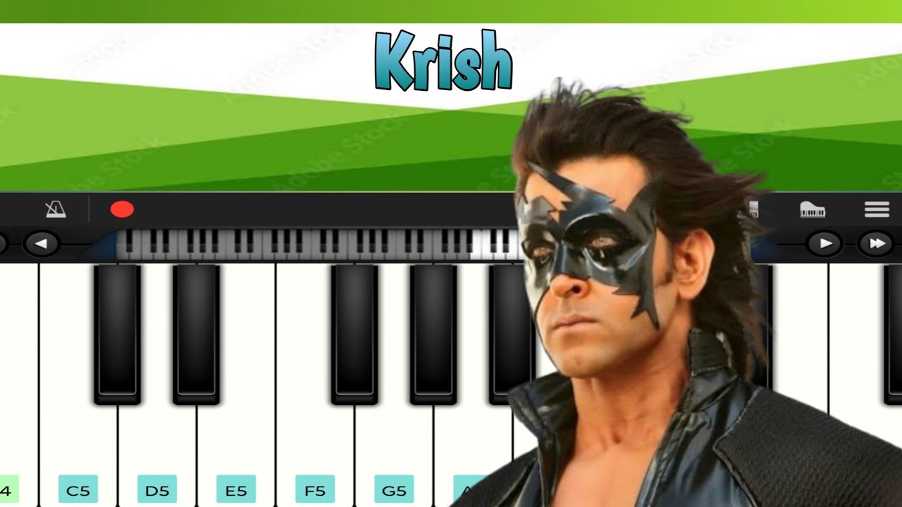 Krish flute piano tutorial | step by step| #pianolearn #pianotutorial # ...