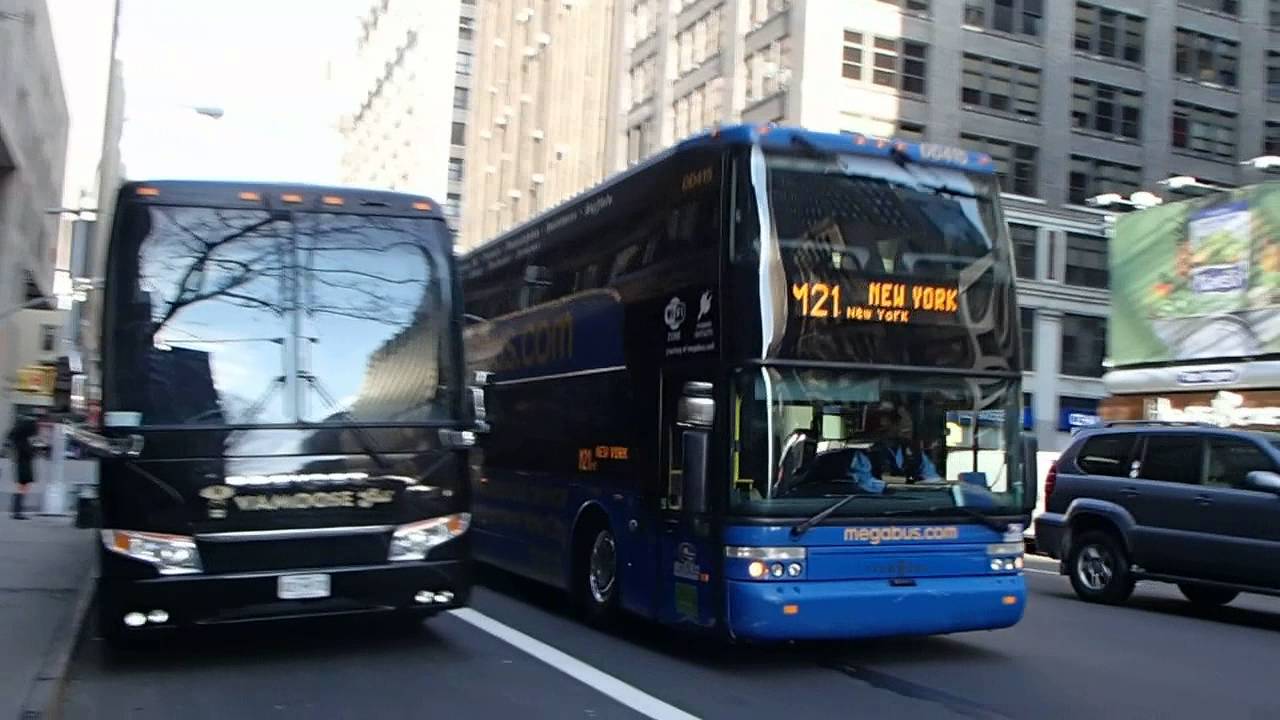 MegaBus Van Hool DD413 on the M21 - YouTube
