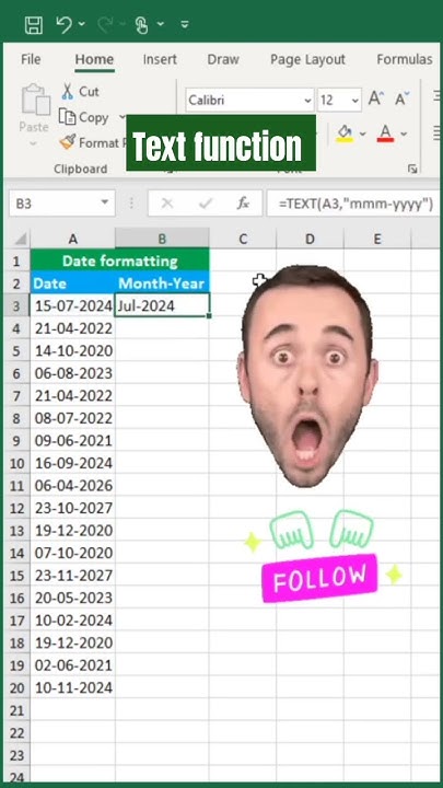 text function in Excel #excel #shorts - YouTube