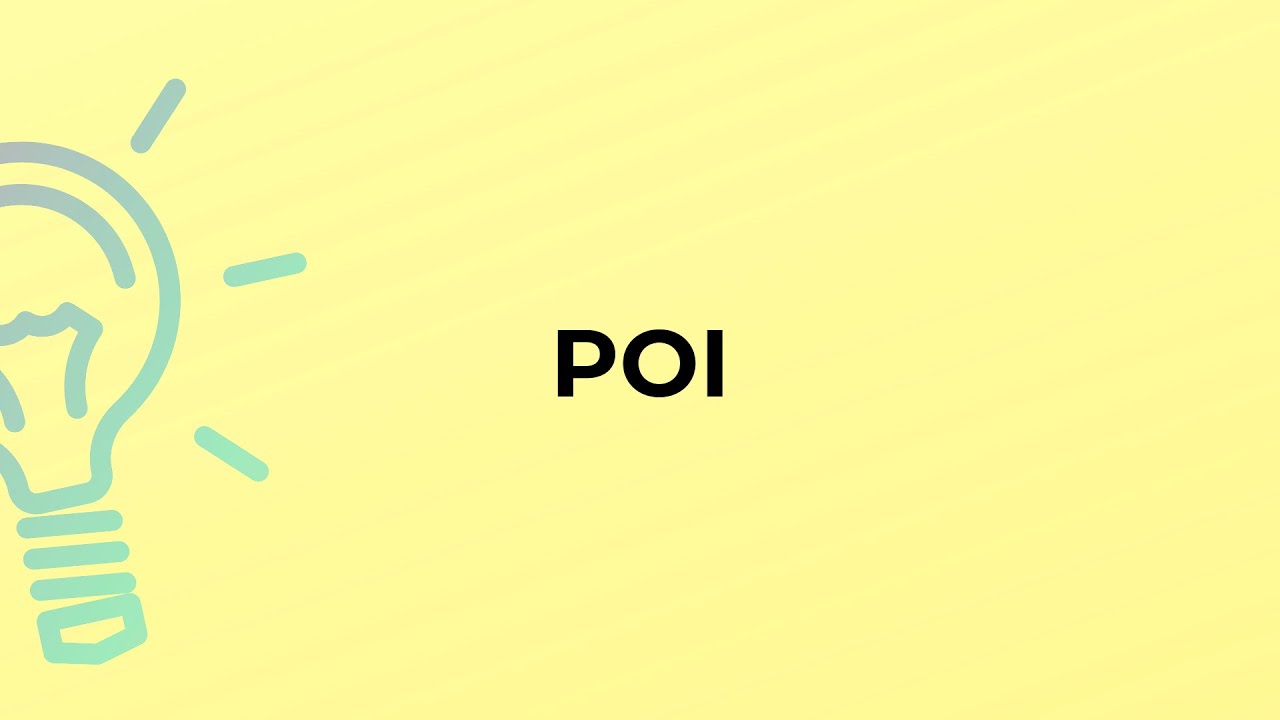 What is the meaning of the word POI? - YouTube