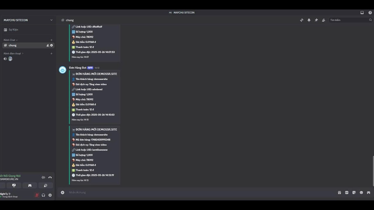 HƯỚNG DẪN SETUP BOT DISCORD | THÔNG BÁO ĐƠN - NẠP TIỀN - YouTube