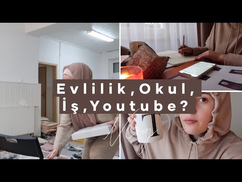 VLOG: Bukadar iş ile nasıl baş ediyorum? 🤯Evlilik, Okul, Satış, Ev işleri ? 1 Günümü  Vlogladim | TK