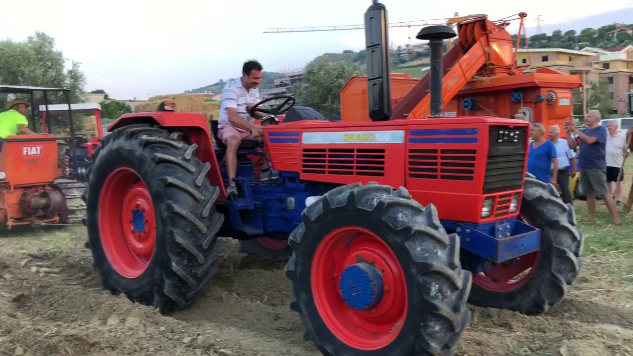 Gara di tiro tra Fiat 70C e Same Drago 120 - YouTube