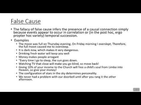False Cause - YouTube