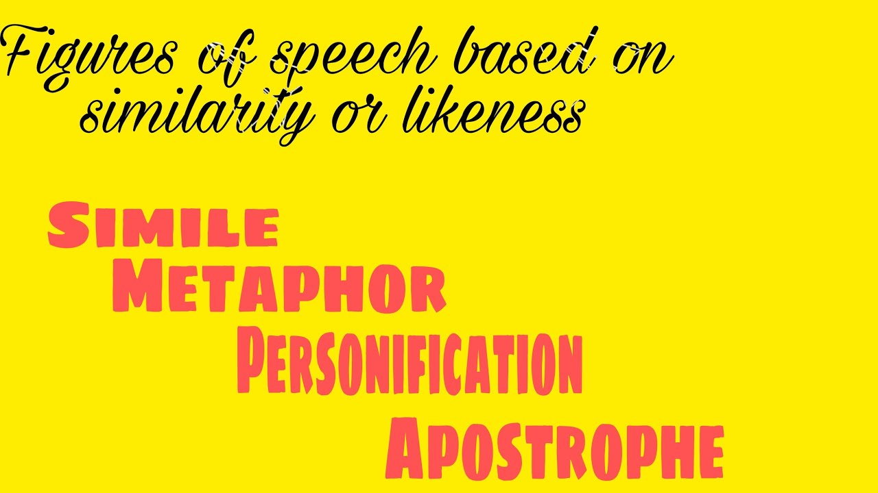 Grammar Figures of speech-I, Simile, Metaphor, personification ...