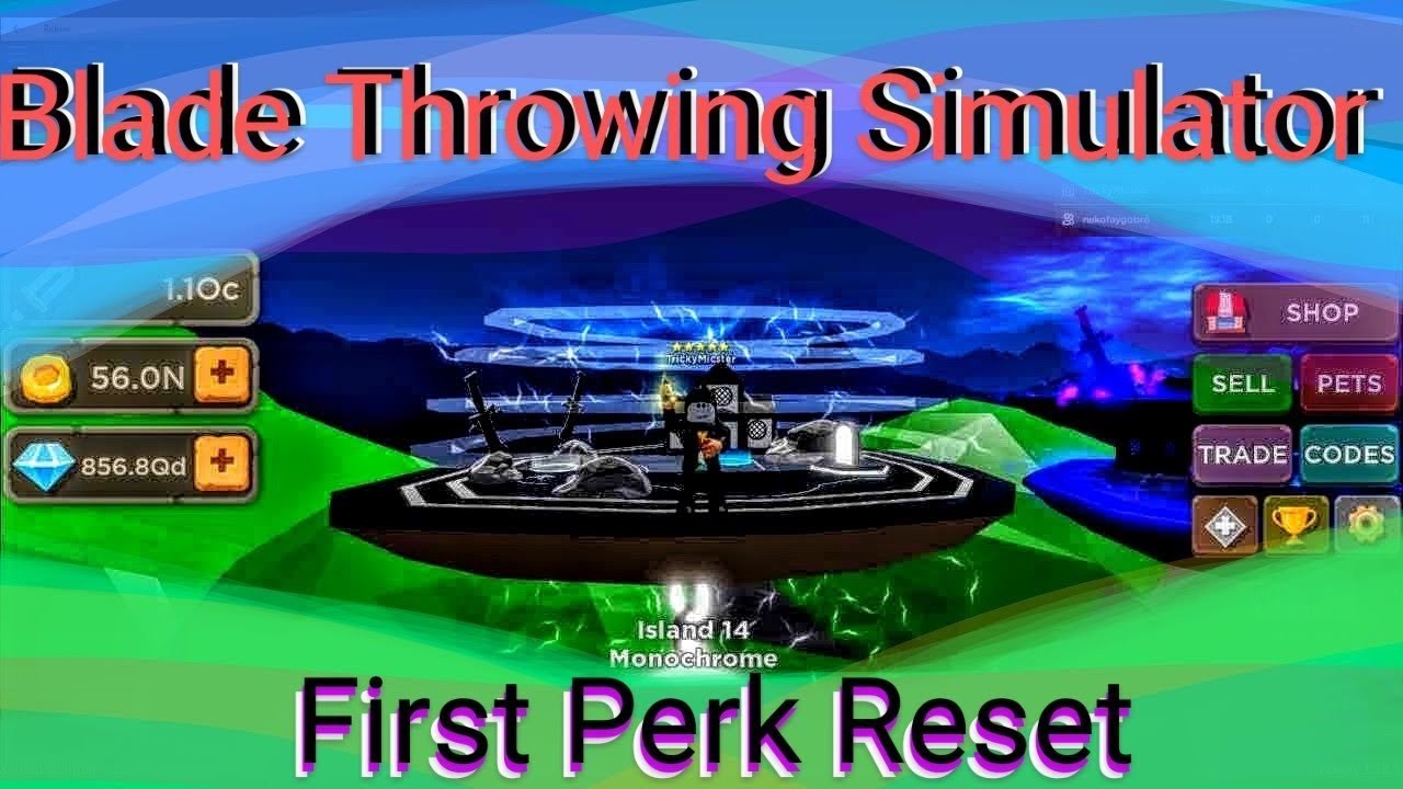 Blade Throwing Simulator // First Perk Reset \\ Roblox - YouTube