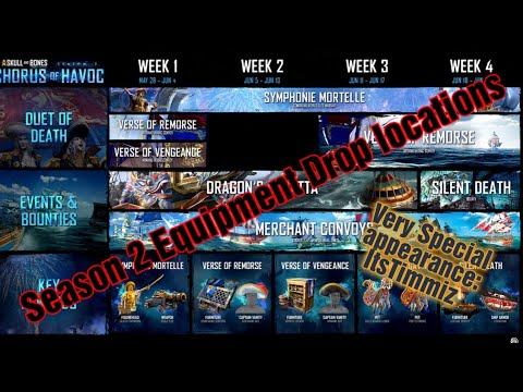 Skull and bones season 2 Drops and where to get them. - YouTube