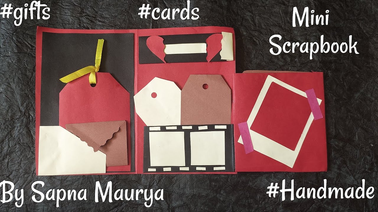 Mini Scrapbook | Mini Scrapbook Tutorial | BY SAPNA MAURYA. - YouTube