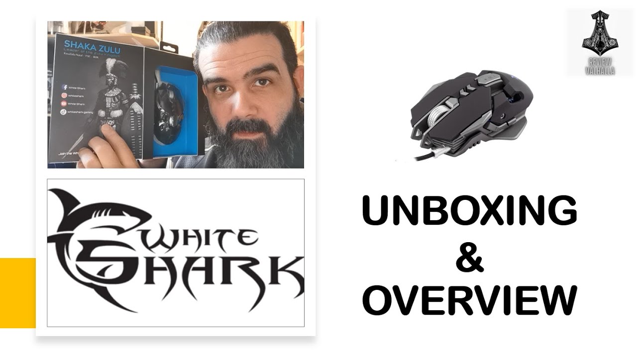 White Shark - SHAKA ZULU - Gaming Mouse Unboxing Overview - YouTube