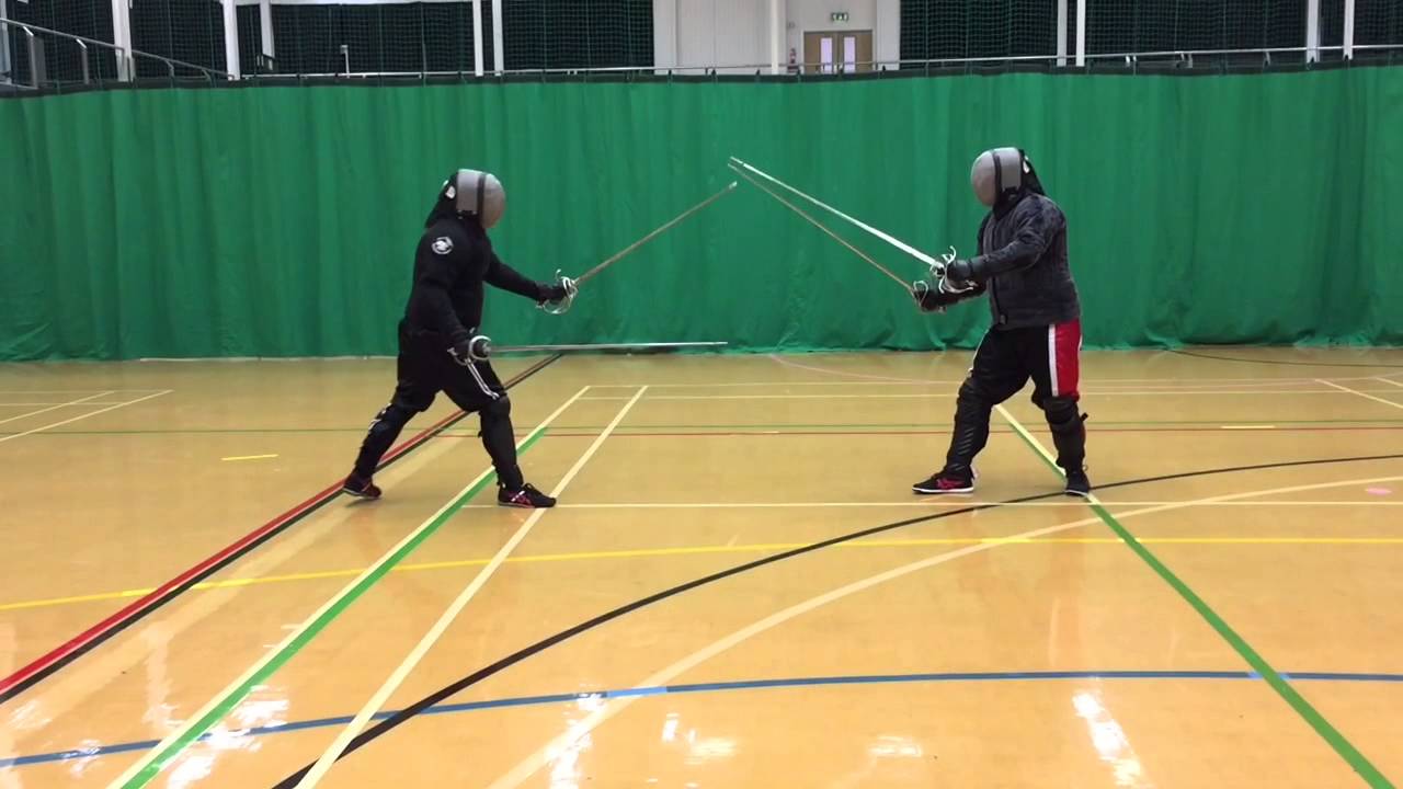 AHF Dual rapiers / case of rapiers sparring - Michael vs Nick 1/2 speed ...
