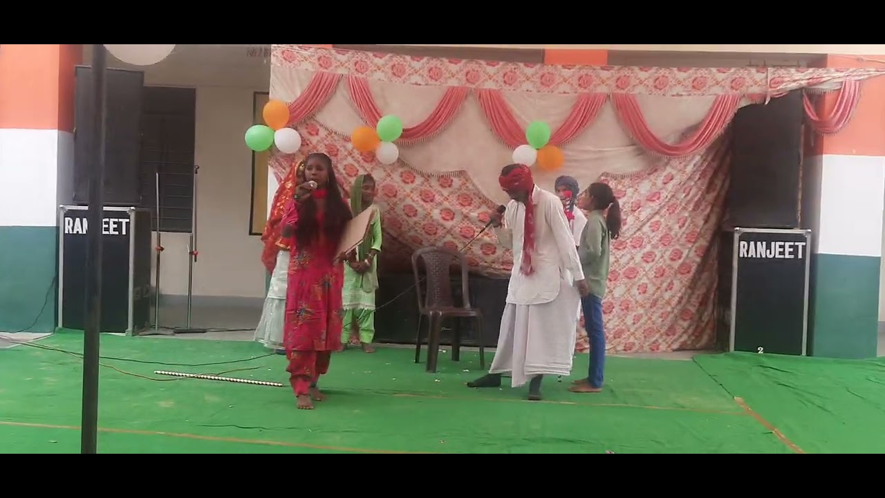 Bal vivah natak by school girls - YouTube