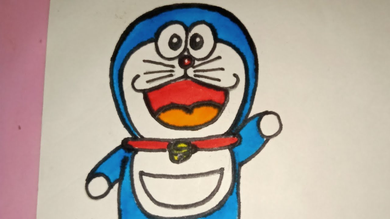 How to draw Doraemon easy tutorial for beginners #art #creative # ...