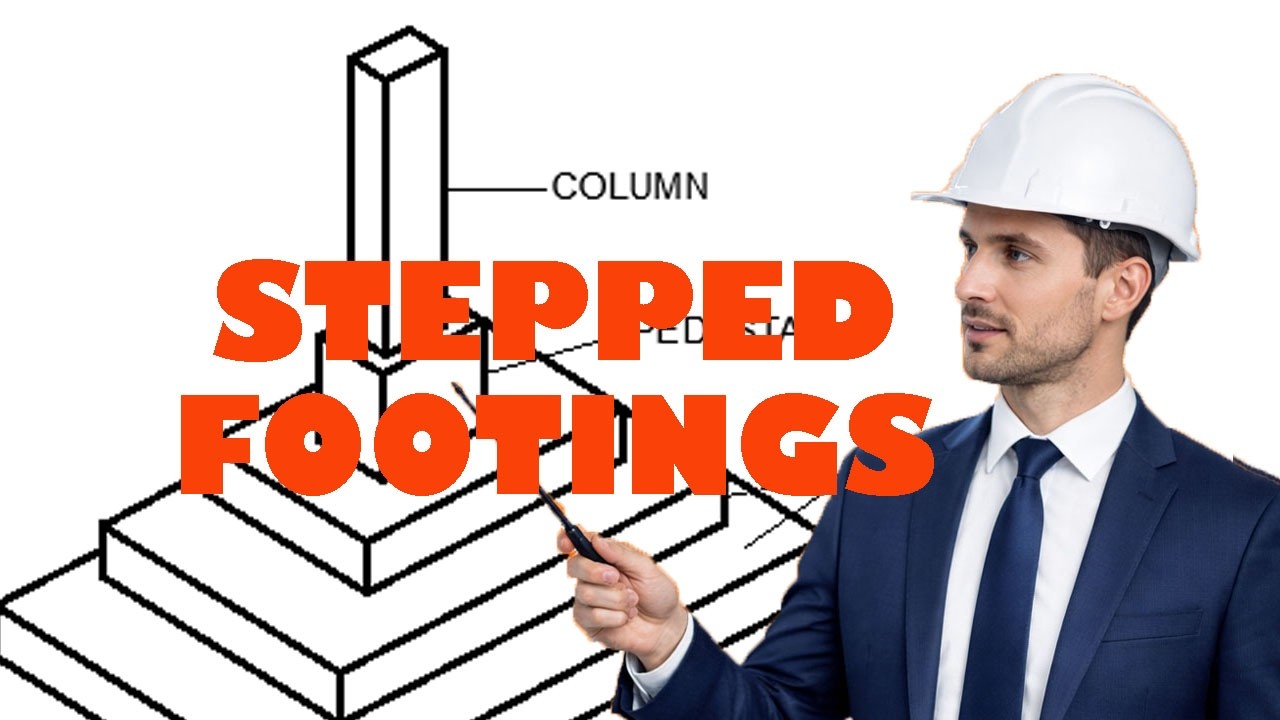 How to draw a Stepped Footing - YouTube