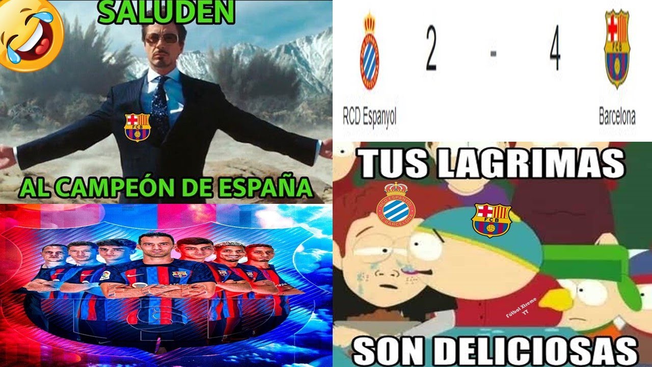 MEMES FC BARCELONA CAMPEÓN LIGA ESPAÑOLA 2023 - YouTube