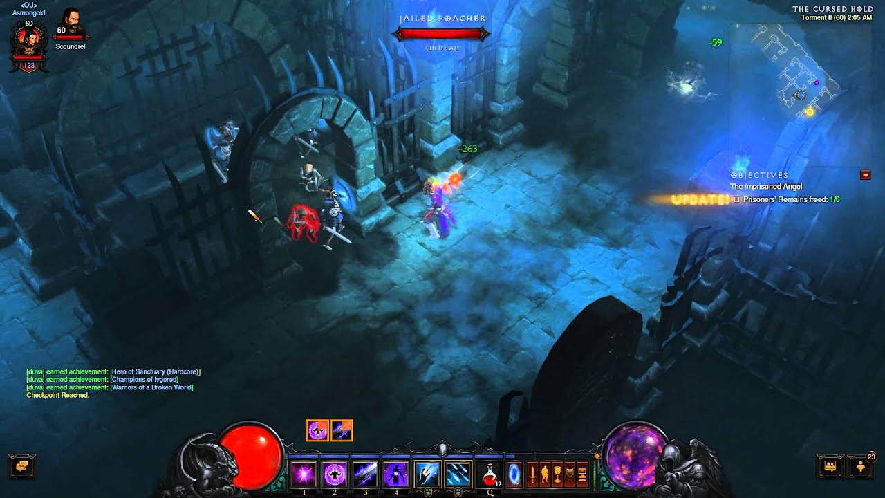 [D3] Frost Wizard Act 1 speed run on Torment II - YouTube
