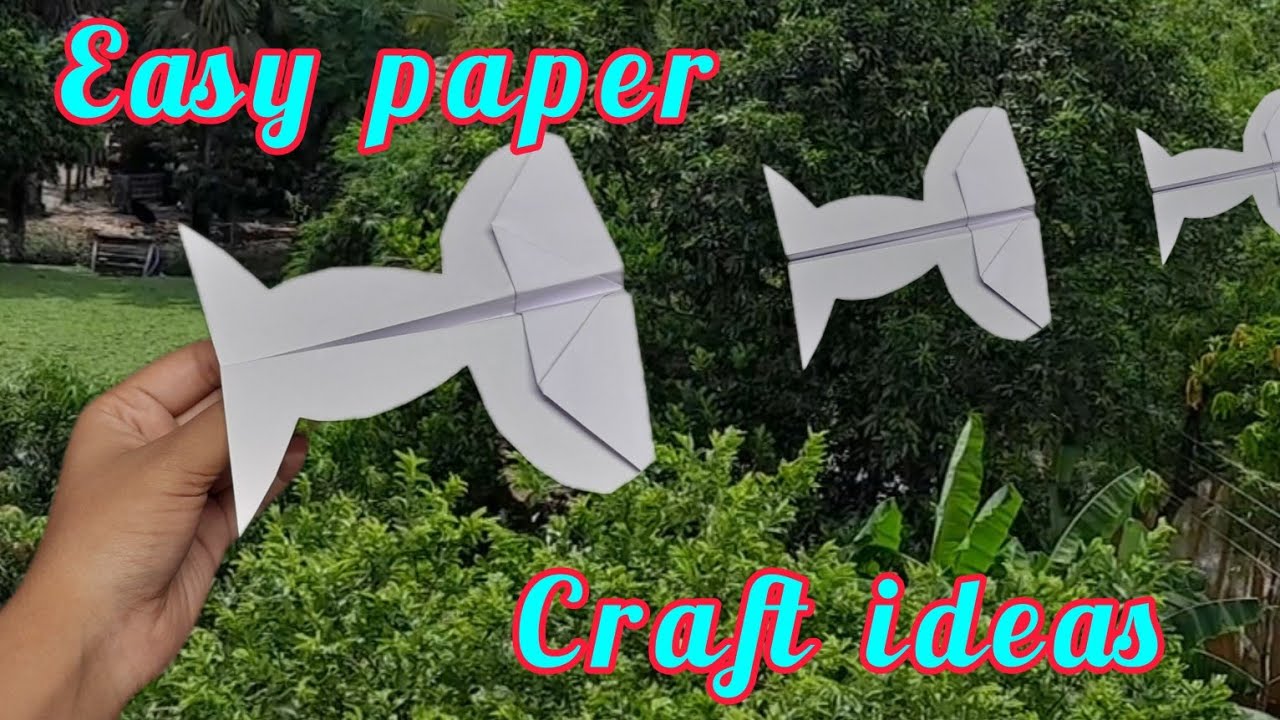 Easy paper craft ideas 💡| Easy paper fly craft tutorial for beginners 😍 ...