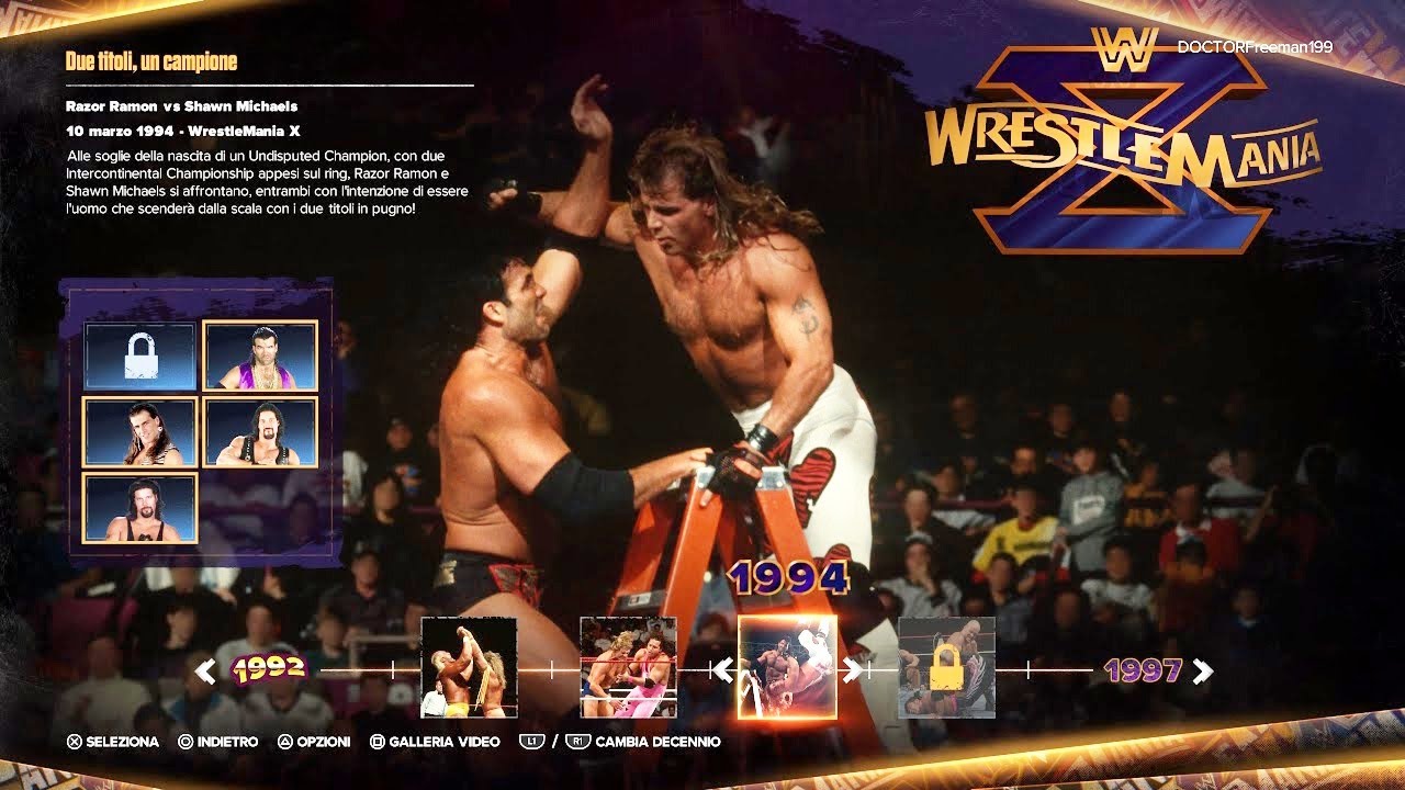 Shawn Michaels Vs Razor Ramon - Wrestlemania 10 (WWE 2K24) Showcase ...