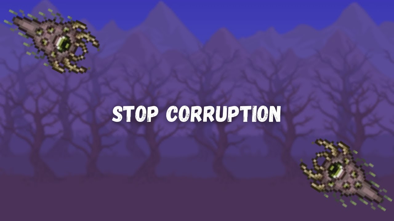 How To Stop The Spread Of Corruption/Crimson In Terraria - YouTube