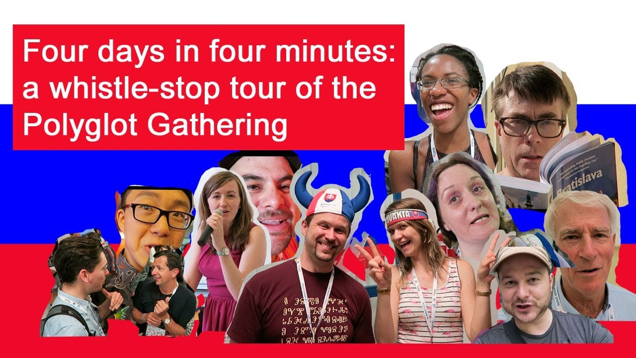 Four mins at the Polyglot Gathering - YouTube