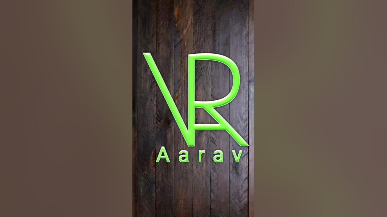 LOGO OF ARAV NAME #art #logodesign #sortvideo #tranding #viralshort #arav - YouTube