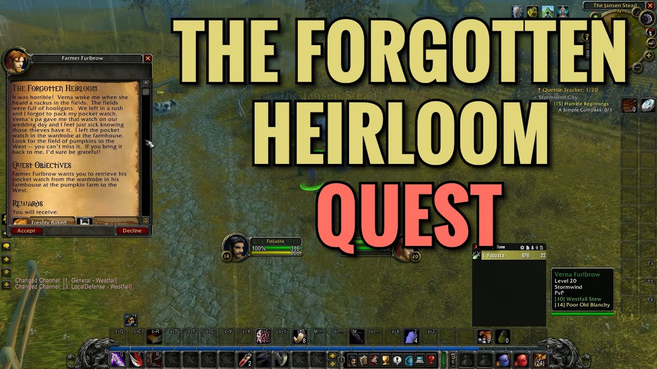 The Forgotten Heirloom Quest (WoW Classic) - YouTube