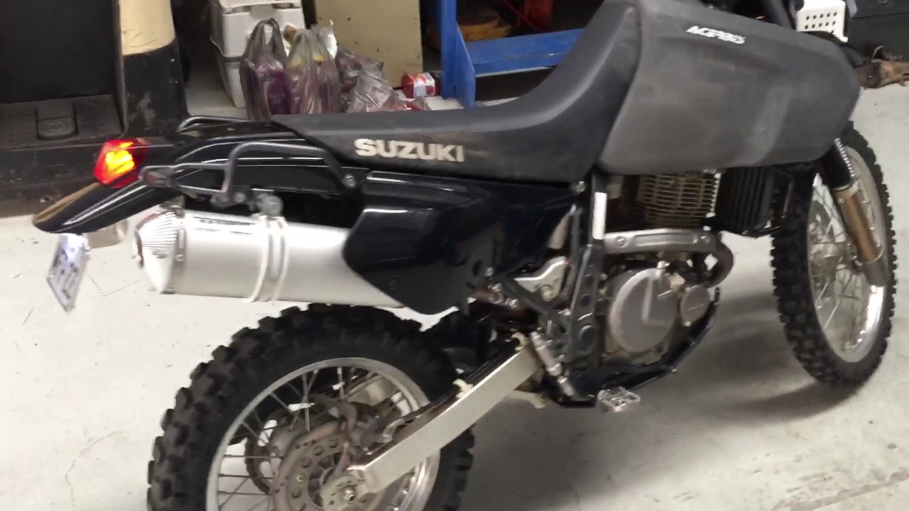 Dr650 Barret pipe - YouTube