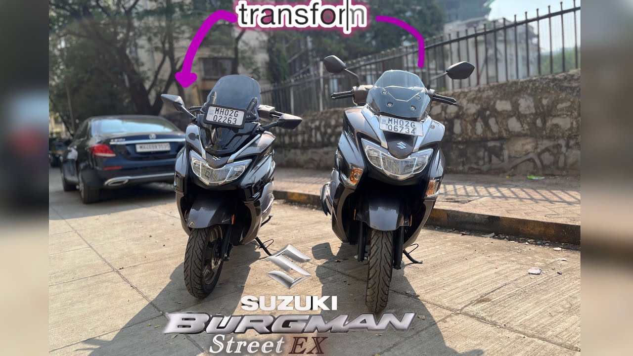 Suzuki Burgman 125 Ex Modifications & Premium Forza Kit Installed ...