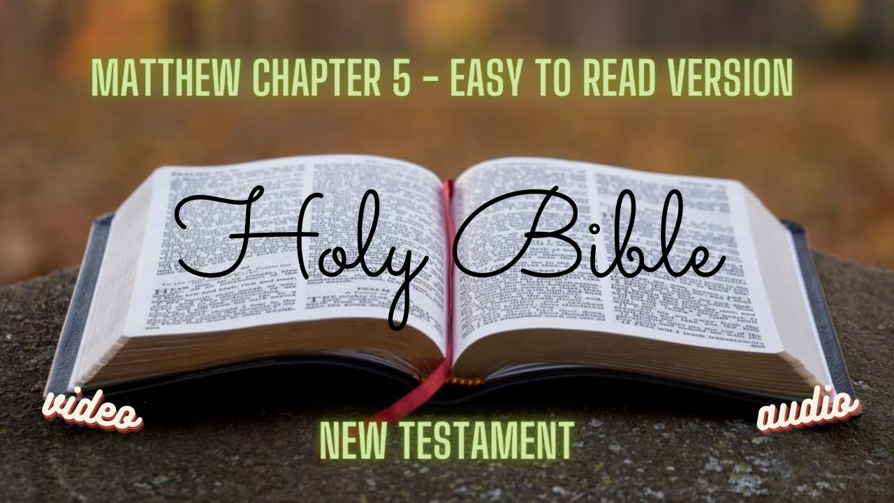 Matthew Chapter 5 – Audio Bible – Easy to read version - YouTube