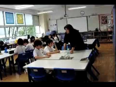 Earthquake early warning drill in Tokyo school