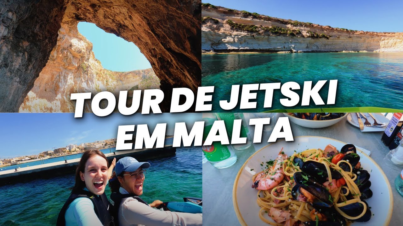 ALUGAMOS UM JETSKI EM MALTA | Blue Grotto + St Peter's Pool - YouTube