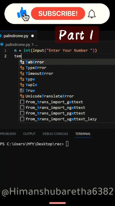 Palindrome Number Checker Program Part 1 Shorts Python Viral Programming Coding
