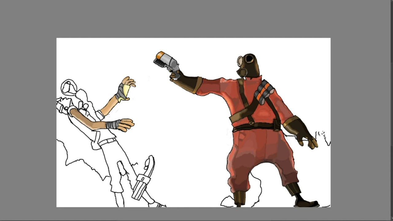 Pyro (TF2) (Timelapse Drawing) - YouTube