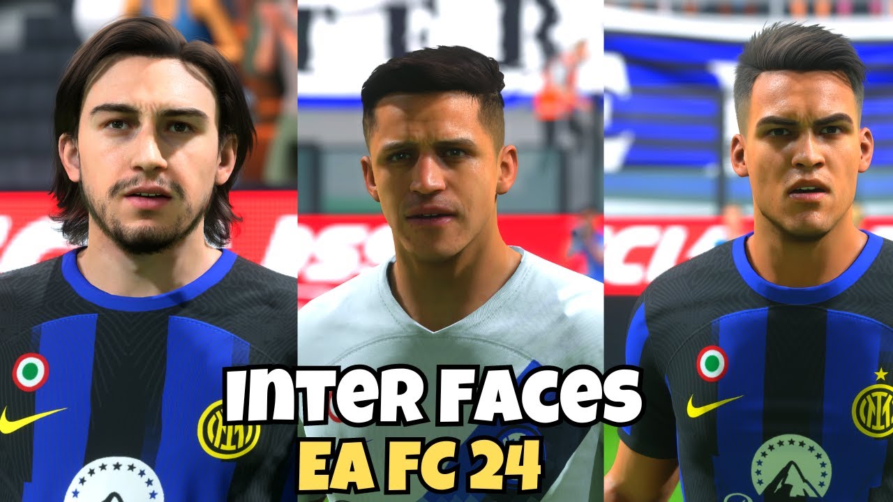 Inter Milan Faces and Ratings EA FC 24 - YouTube