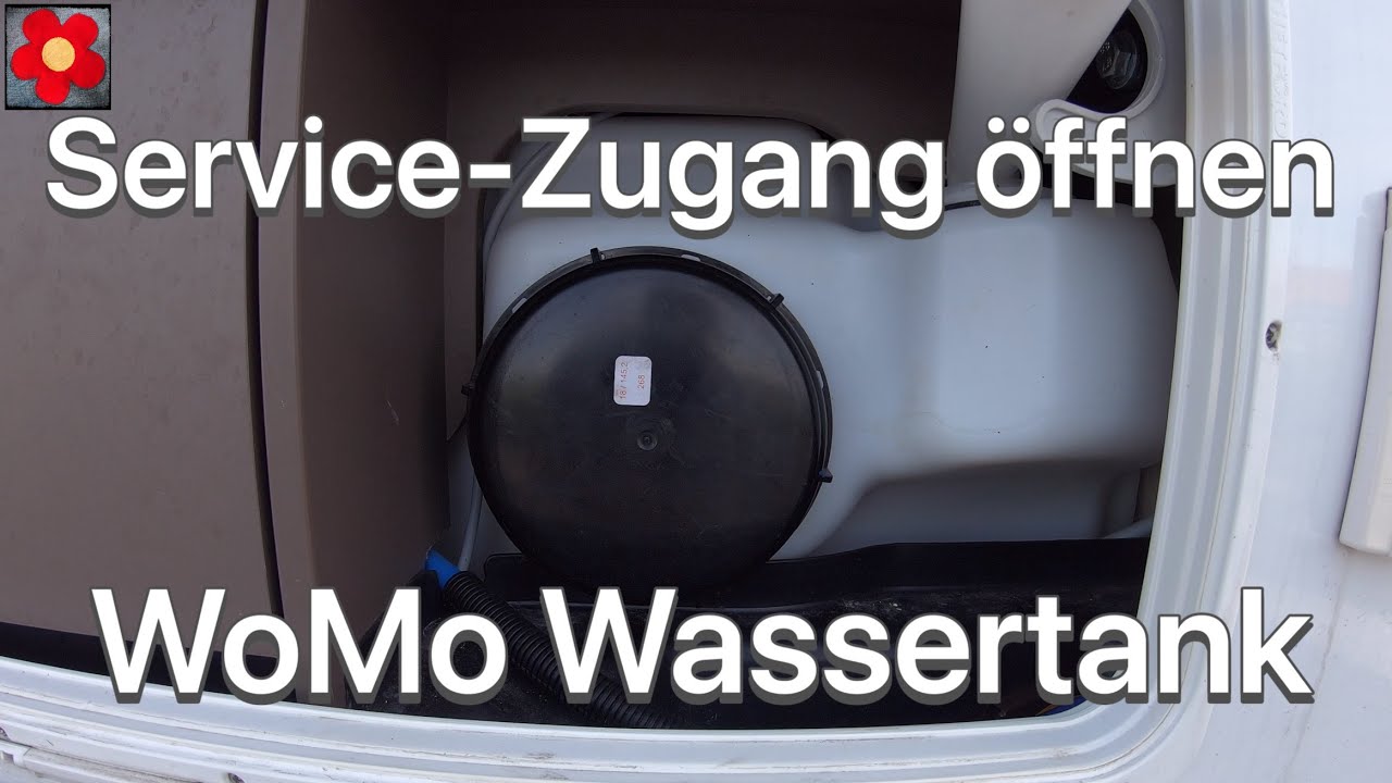 Wohnmobil Service Zugang vom Wassertank öffnen - YouTube
