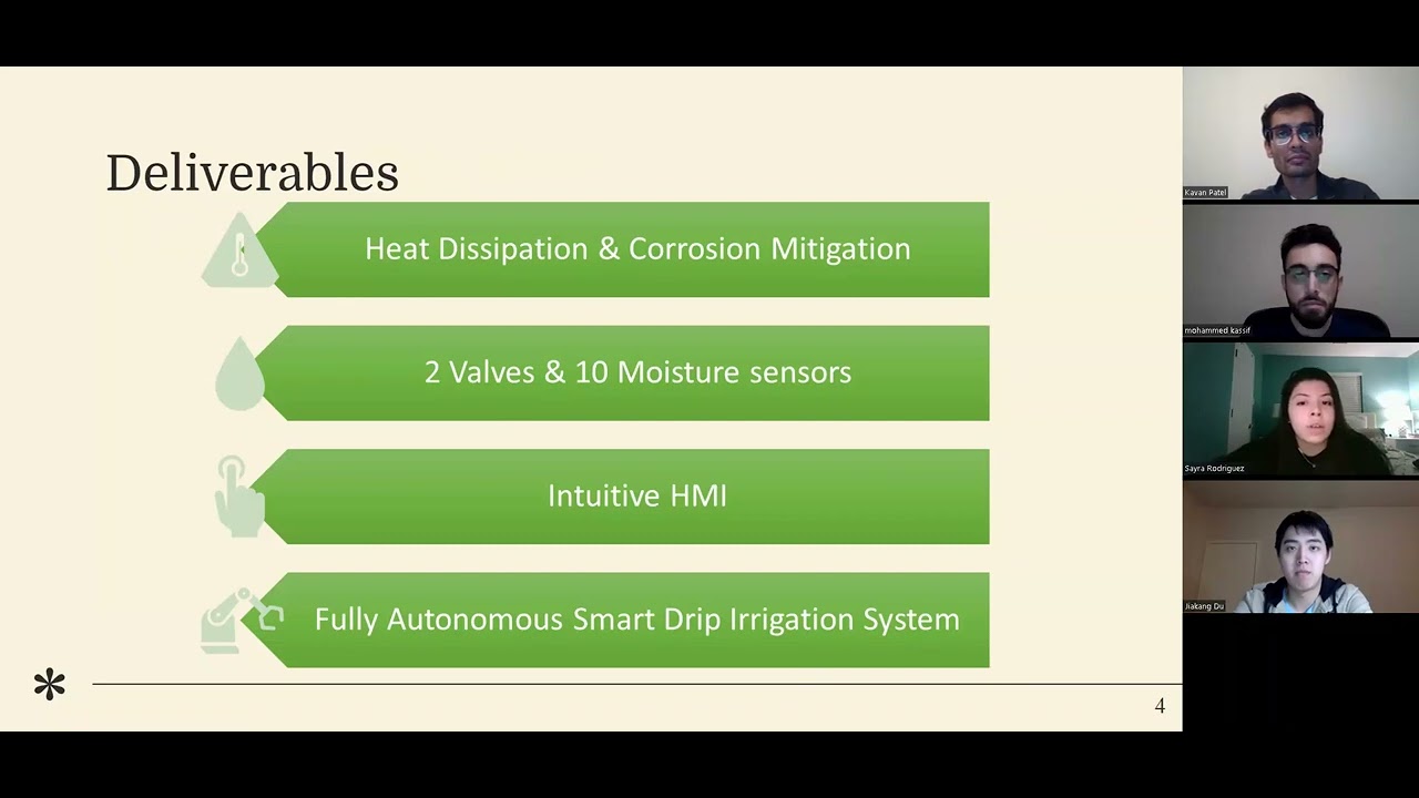 Team 3: Smart Drip Irrigation System, Capstone Design Pitch Competition, November 21, 2022 - YouTube