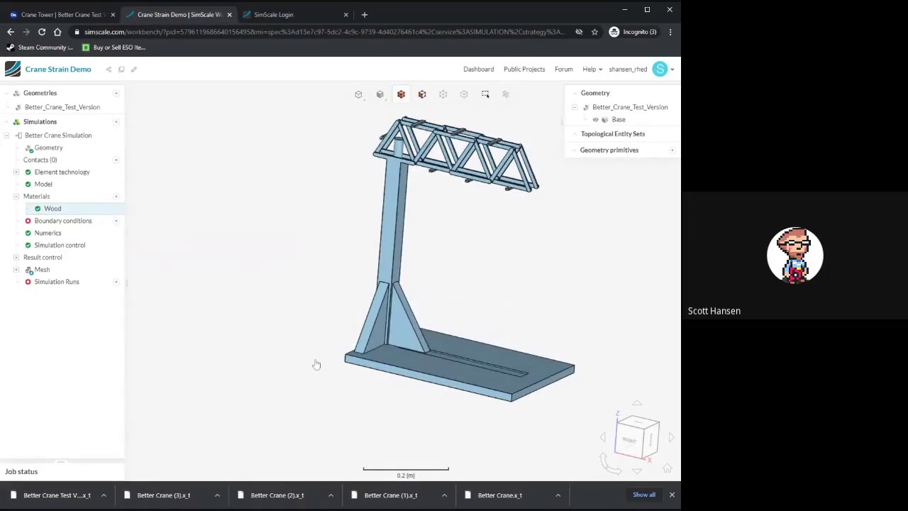 Crane Strain Setting Up Your Simulation - YouTube